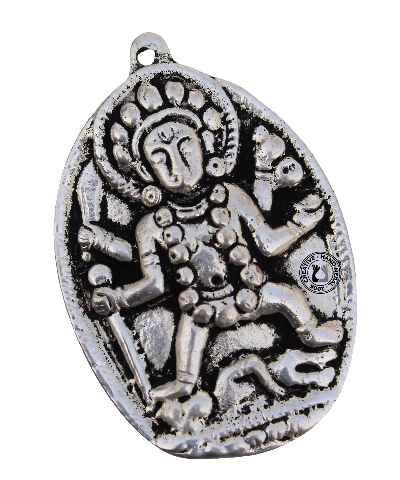 Ma Kali Pendant Silver Metal Locket | Creativehand Nepal