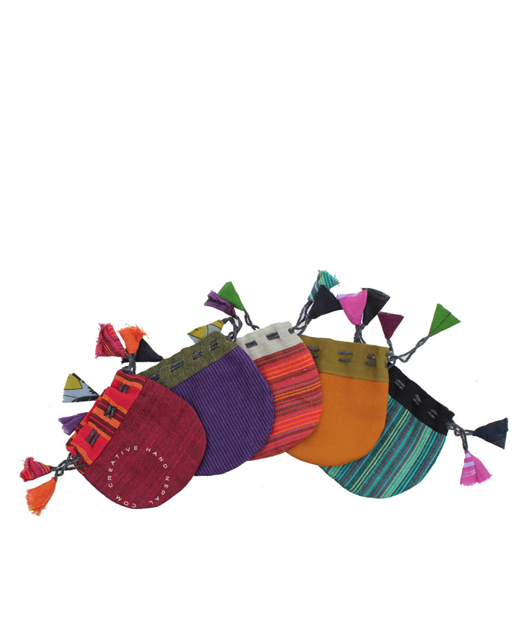 Traditional Nepalese Thaili Cotton Pouches – Coin Purse | Creativehand ...