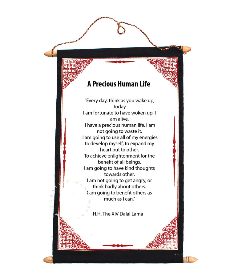 A precious human life Dalai Lama Quotes | Creativehand Nepal