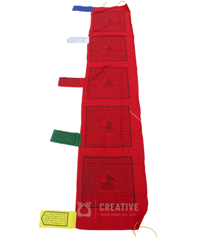 Vertical Tibetan Prayer Flags Five Tibetan Deities | Creativehand Nepal