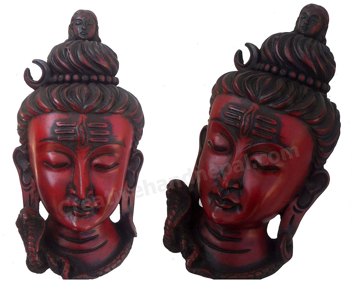 Shiva Mask Wall Hanging 3 x 6 inch | Creativehand Nepal
