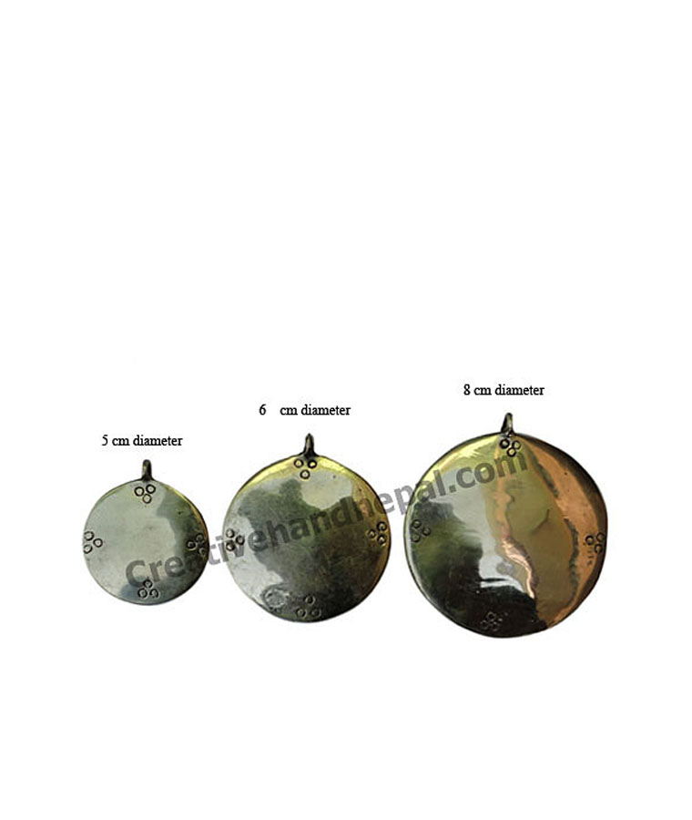 Melong Tibetan Shamanic Mirror 5 cm DM | Creativehand Nepal
