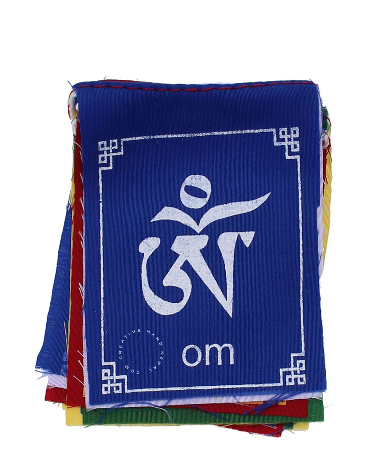 Mini Om Mani Prayer Flags 5 x 5 inch | Creativehand Nepal