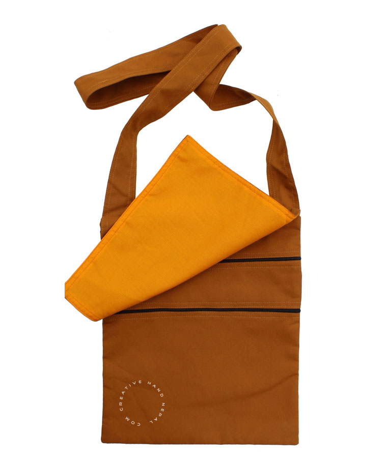 Monk Bag Gold Mustard Color | Creativehand Nepal