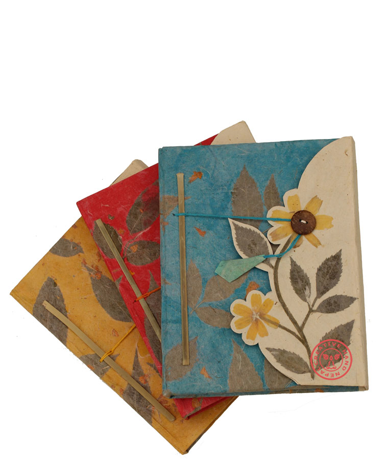 Leaf Design Note-book 15 x 20 cm | Creativehand Nepal
