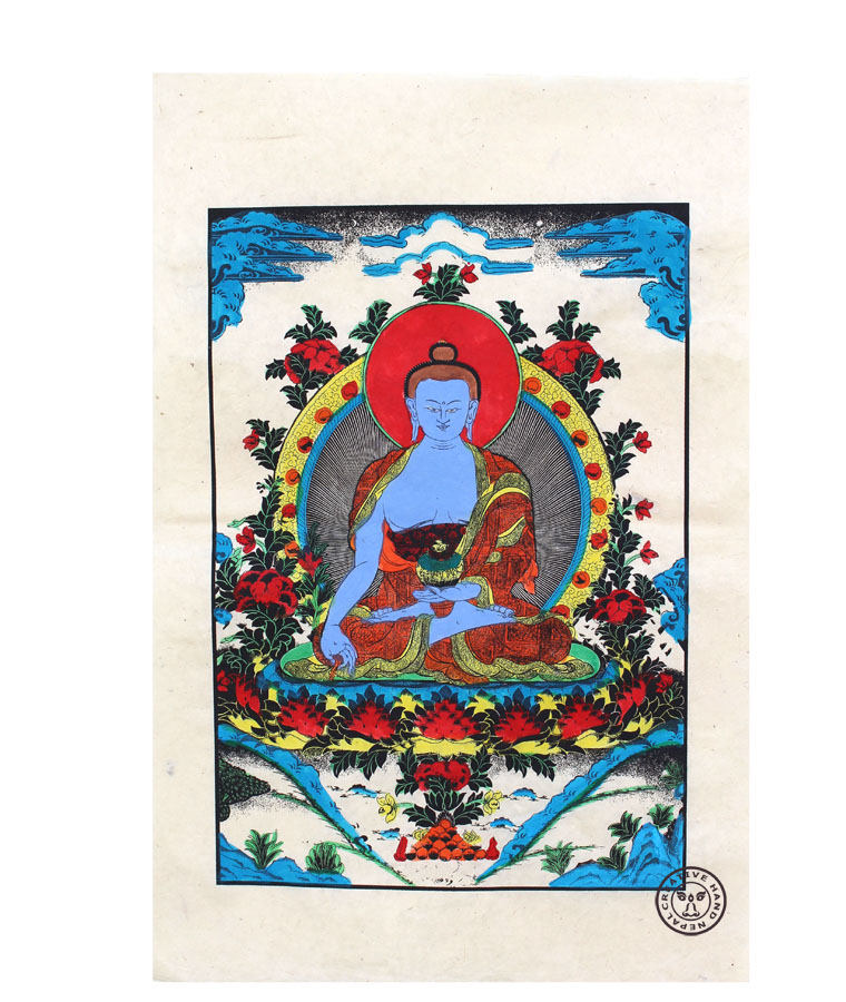 Buddha Screen Printing Poster | Creativehand Nepal