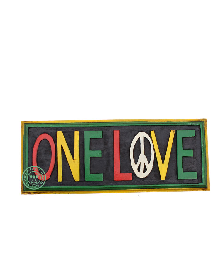 One Love Rasta Sign wall decor | Creativehand Nepal