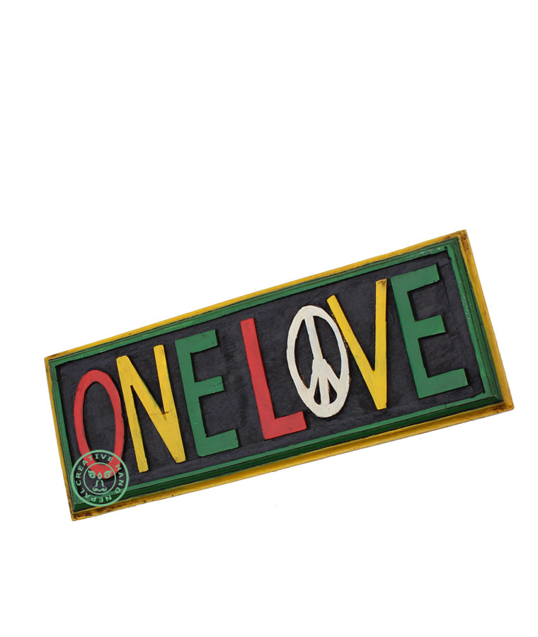 One Love Rasta Sign wall decor | Creativehand Nepal