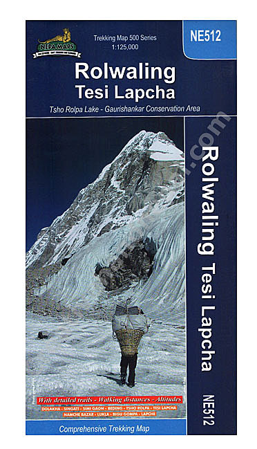 Rolwaling Tesi Lapcha Map | Creativehand Nepal