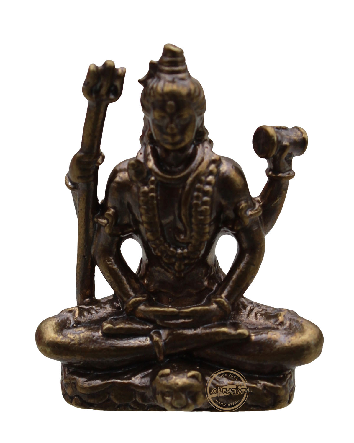 Tiny Shiva Brass Statue - Divine Presence in Miniature Form ...