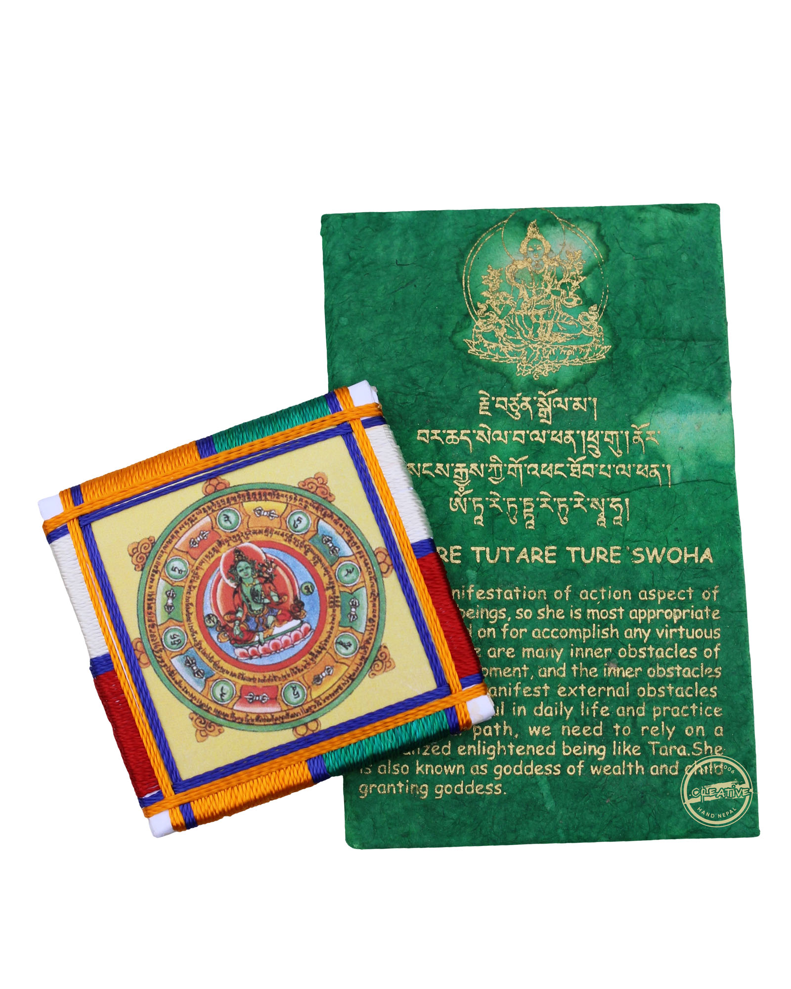 Handmade Green Tara Protection Amulet | Creativehand Nepal