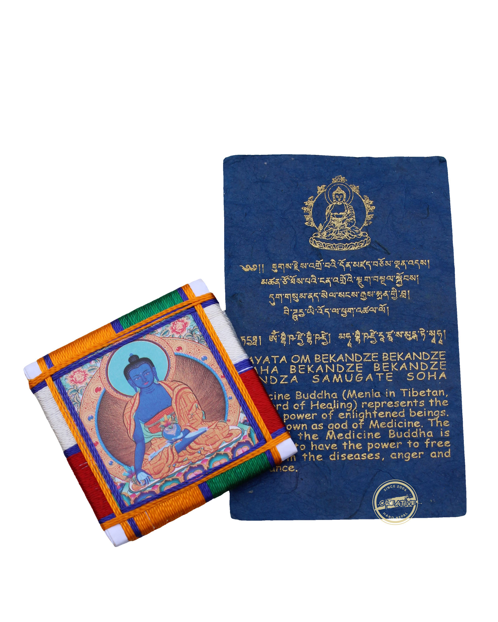 Medicine Buddha Protection Amulet - Handcrafted in Nepal with Divine ...