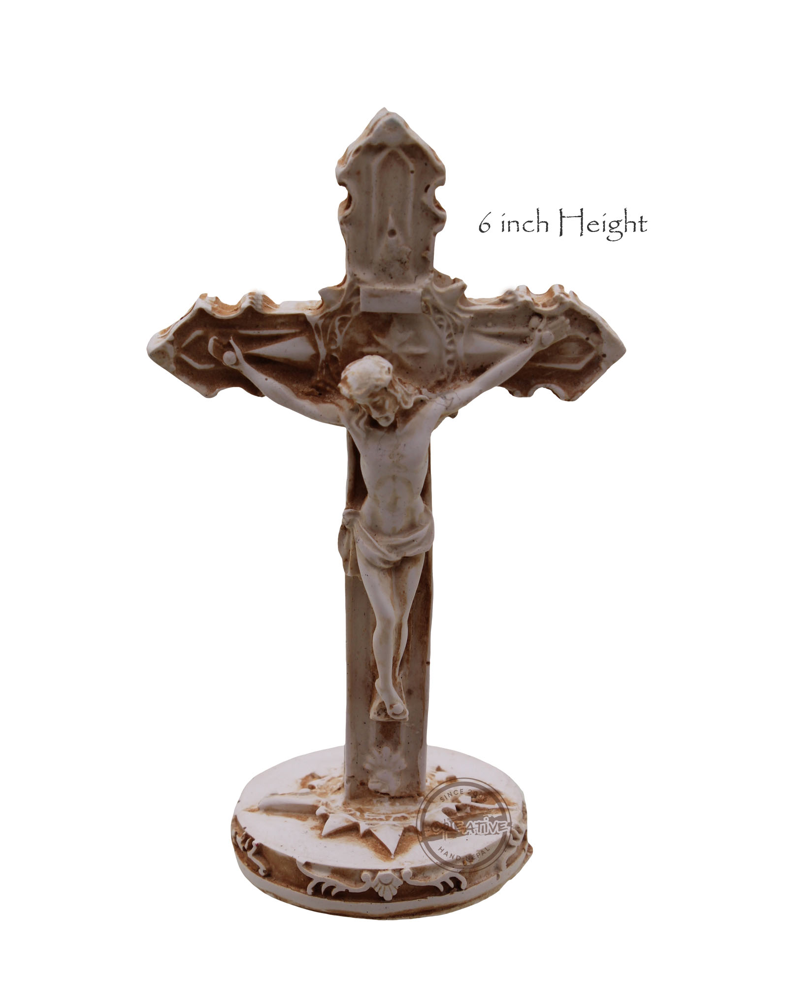 Jesus Christ Crucifix Resin Statue - Symbol of Faith and Redemption ...