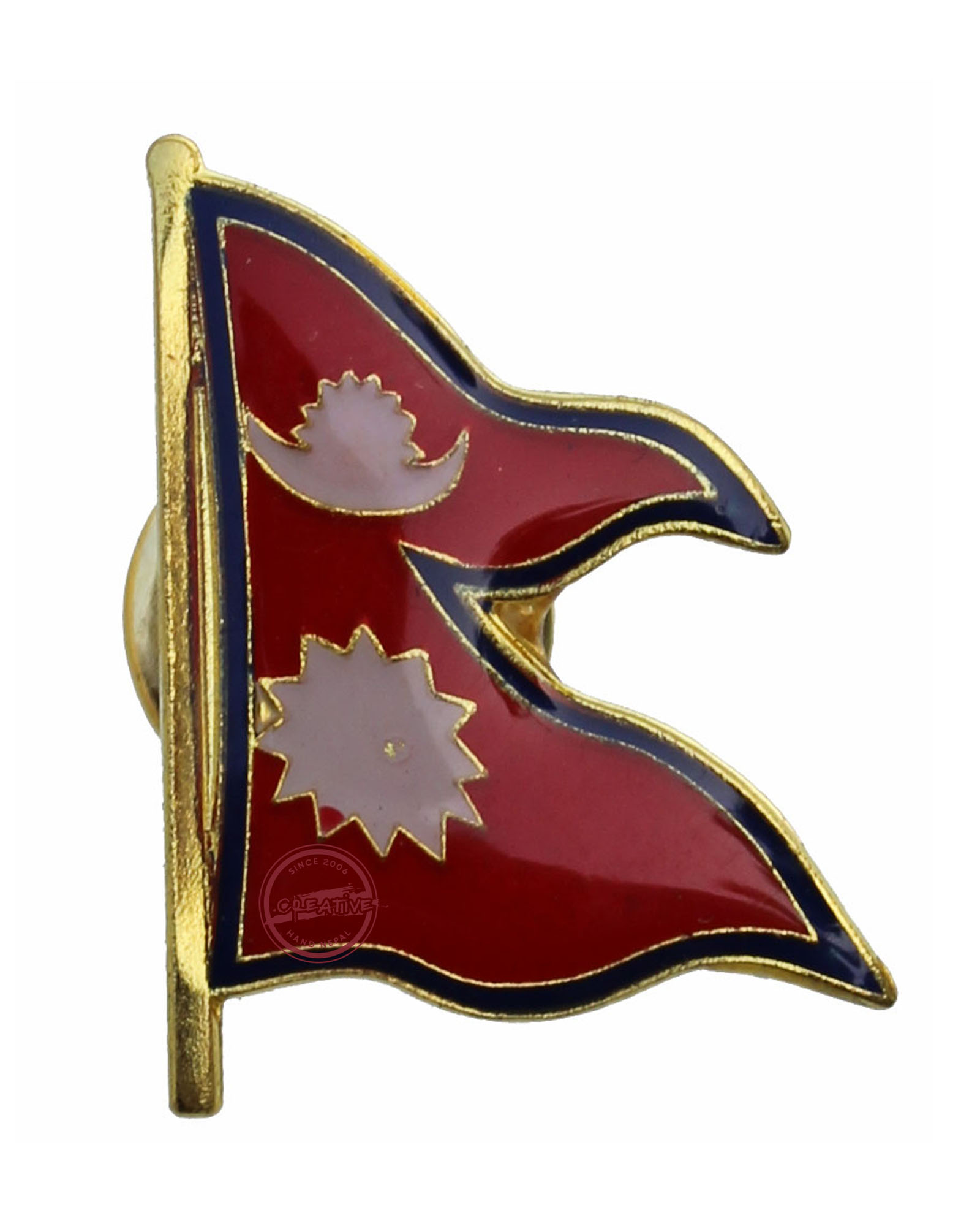 Nepal Flag Pin Badge | Creativehand Nepal