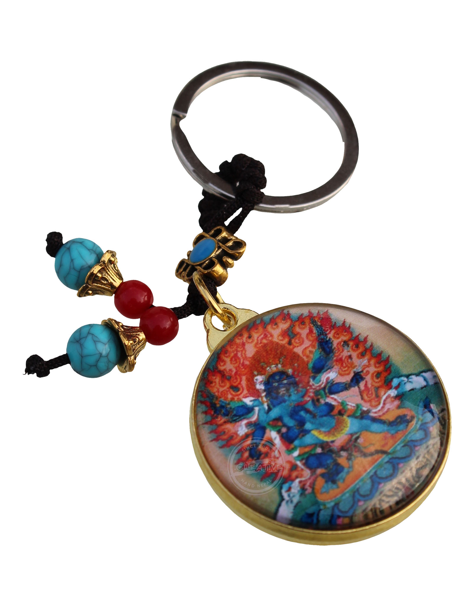 Tibetan Vajrapani Key Ring | Creativehand Nepal