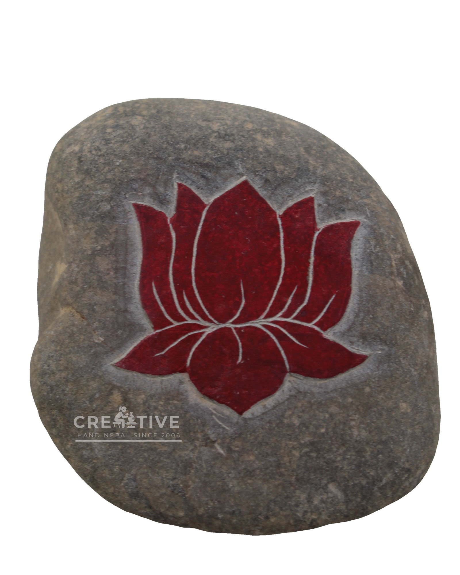 Hand-Carved Lotus Stone | Creativehand Nepal