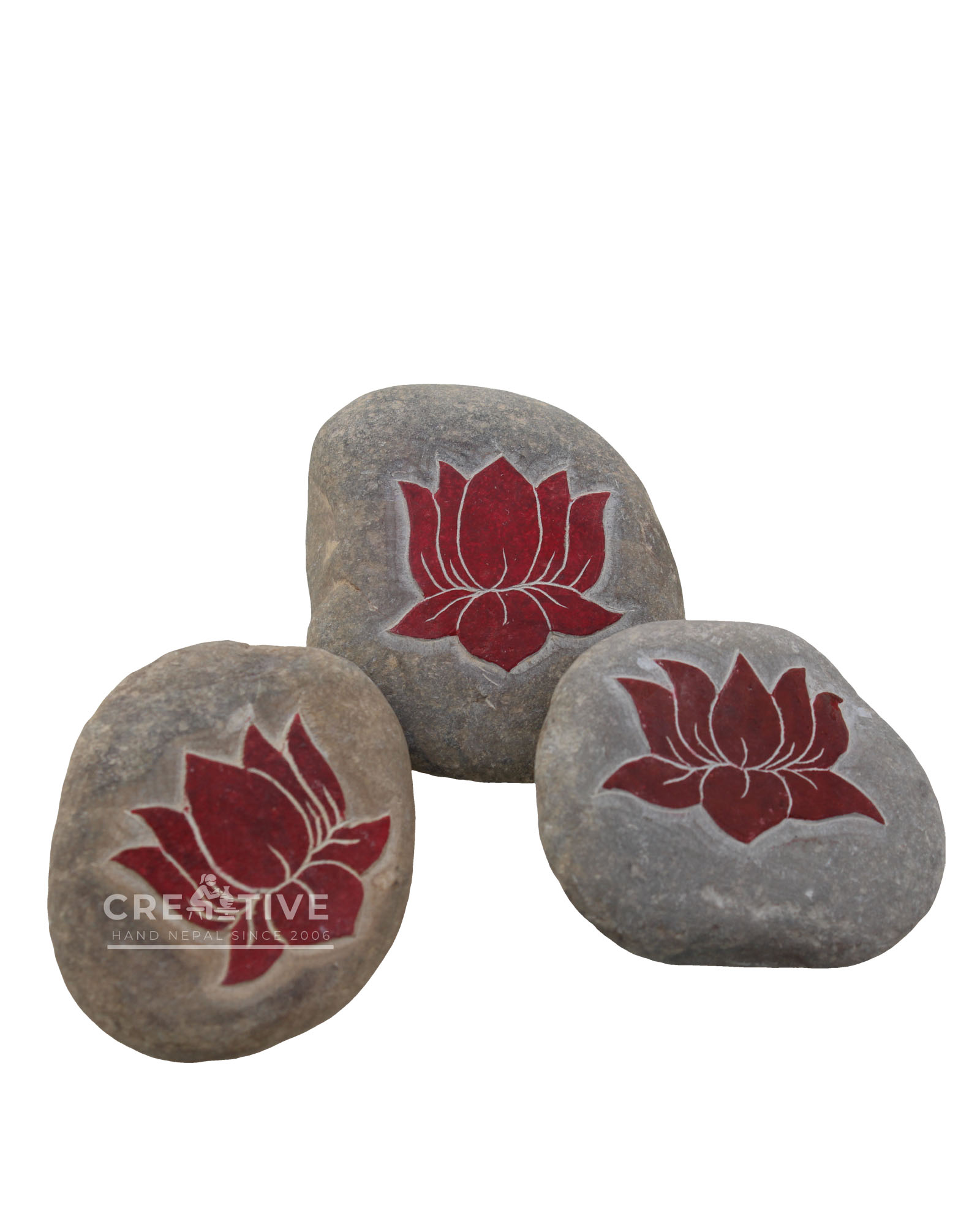 Hand-Carved Lotus Stone | Creativehand Nepal