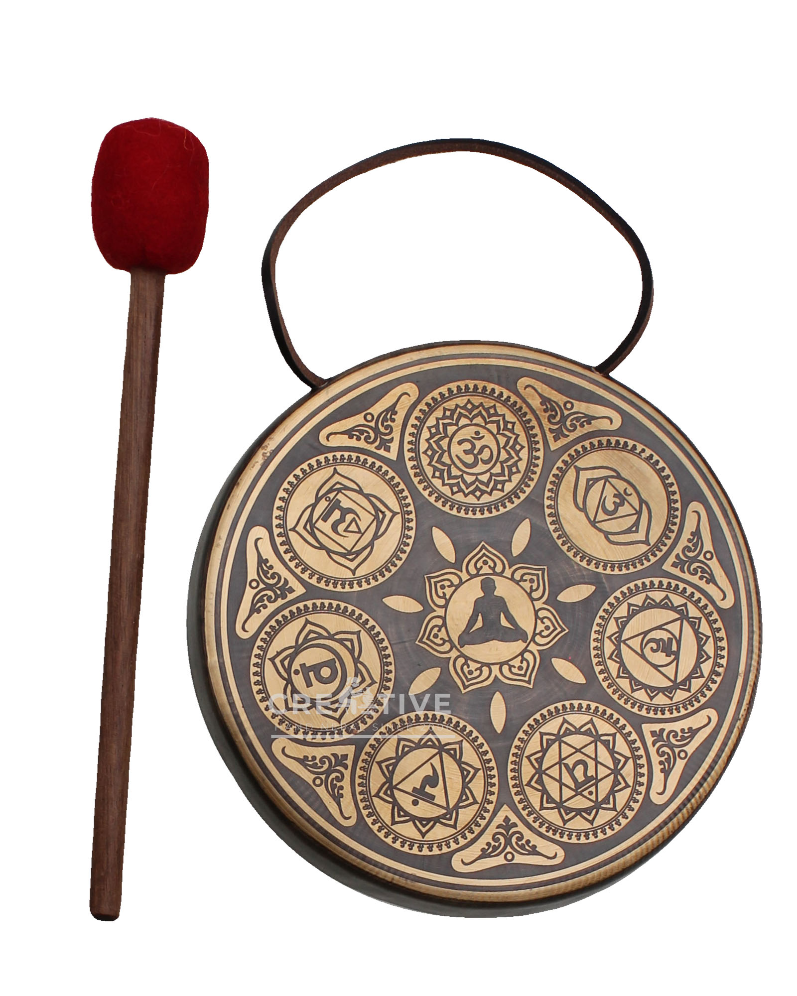 Seven Chakra Engraved Mini Tibetan Gong – Sound Healing & Energy ...