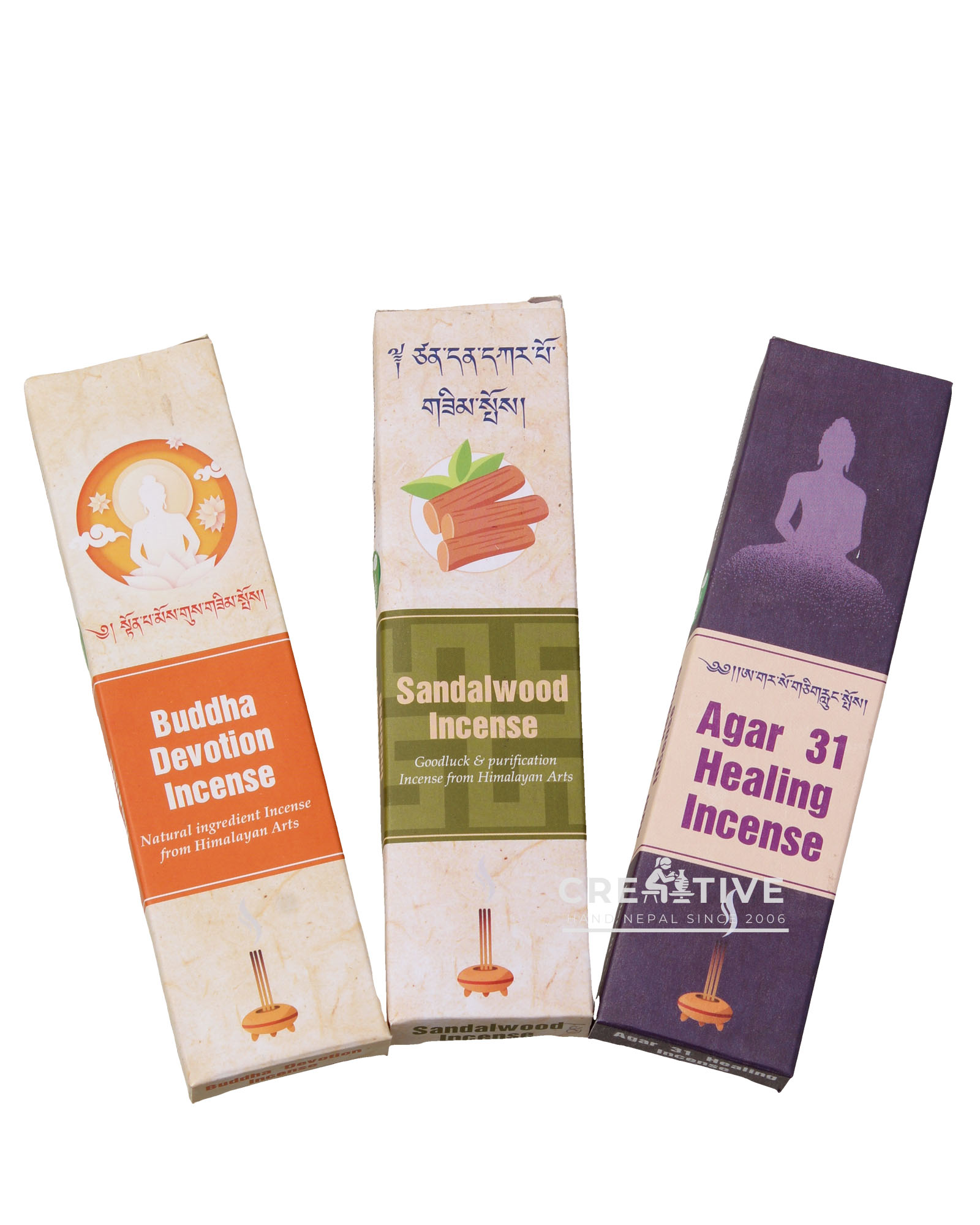 Tibetan Incense Gift Set – Buddha Devotion, Sandalwood, Agar 31 ...