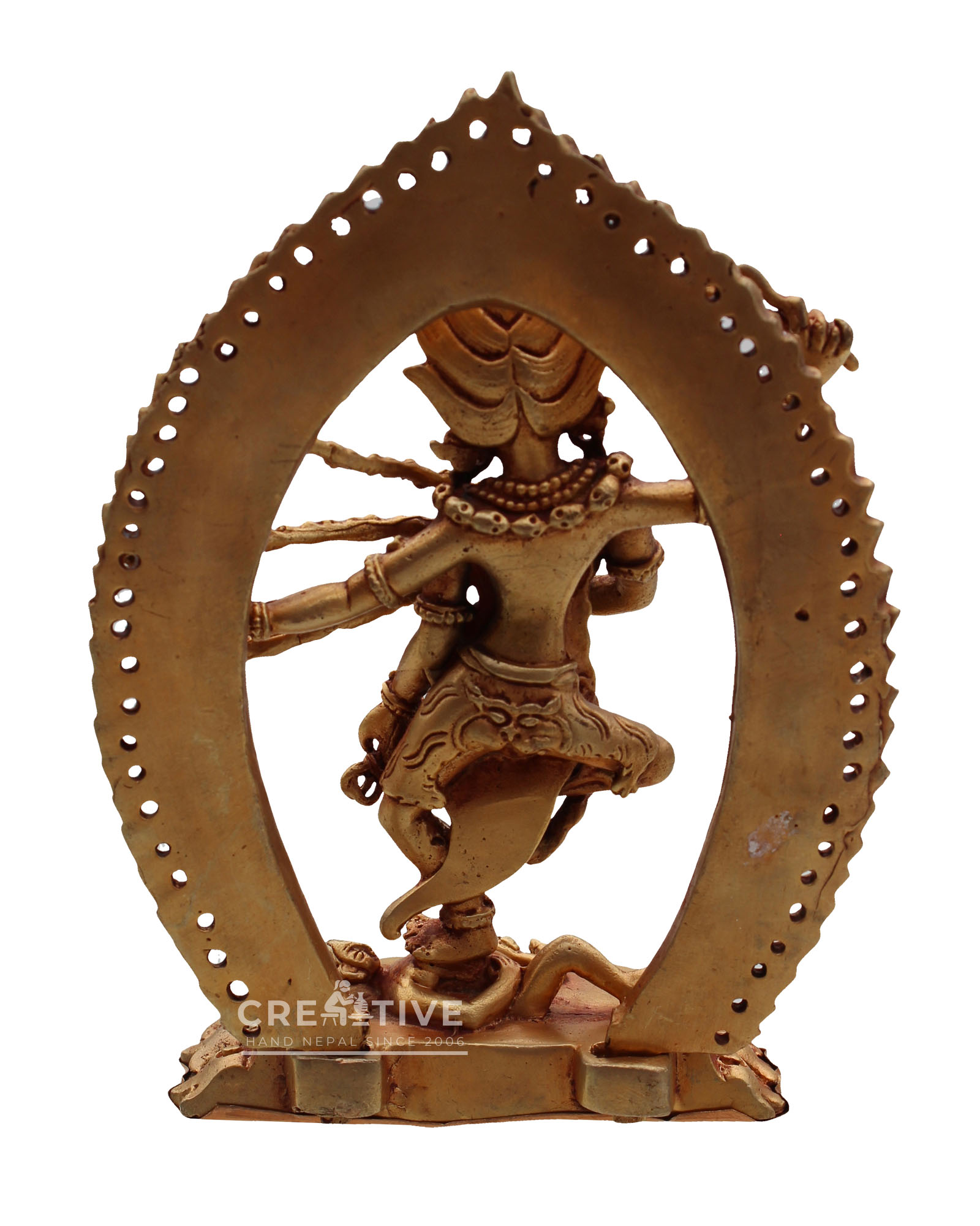 Kurukulla Statue – Gold-Plated Oxidized Copper Goddess of Enchantment ...