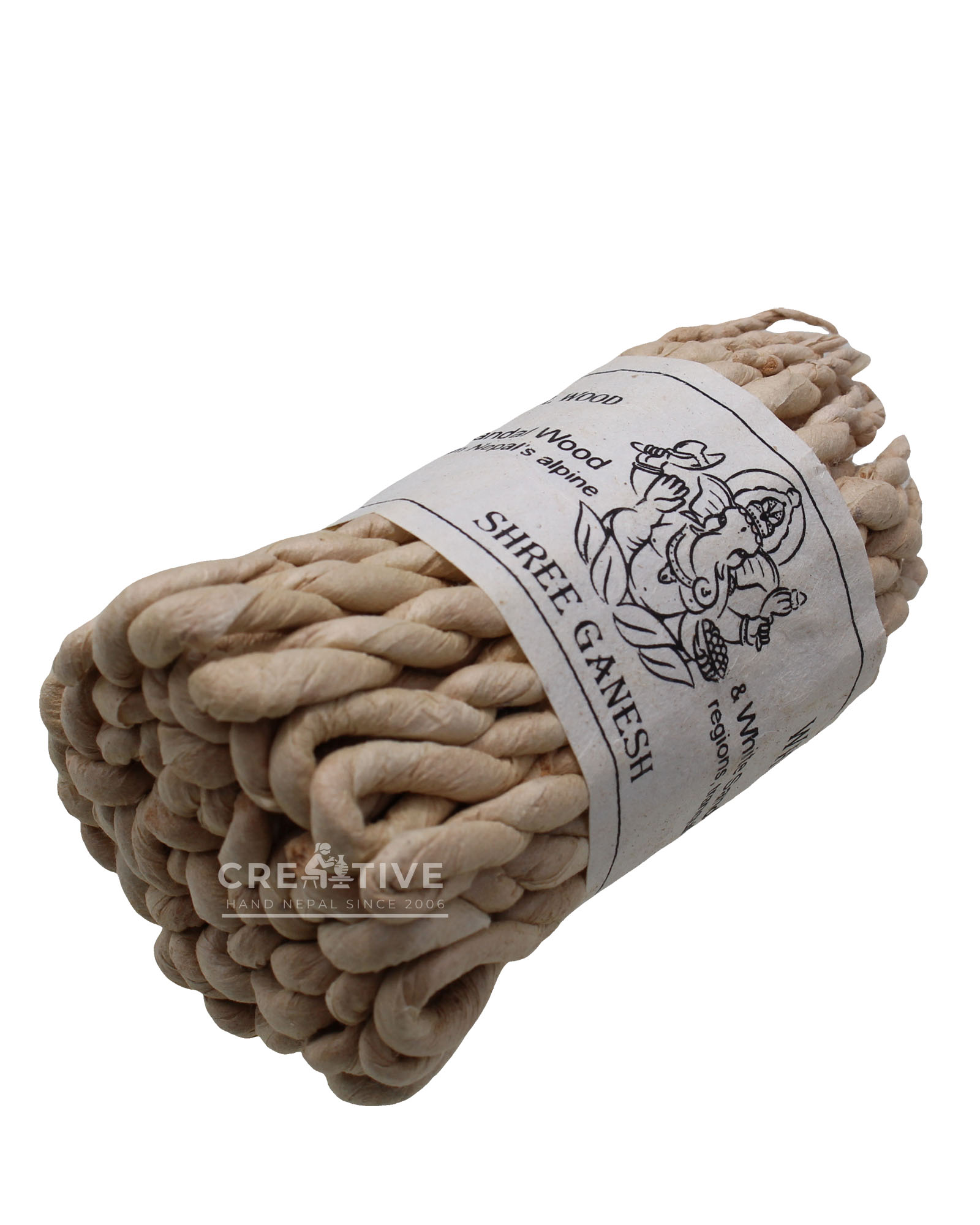 Shree Ganesh Rope Incense – Red & White Sandalwood Herbal Blend ...