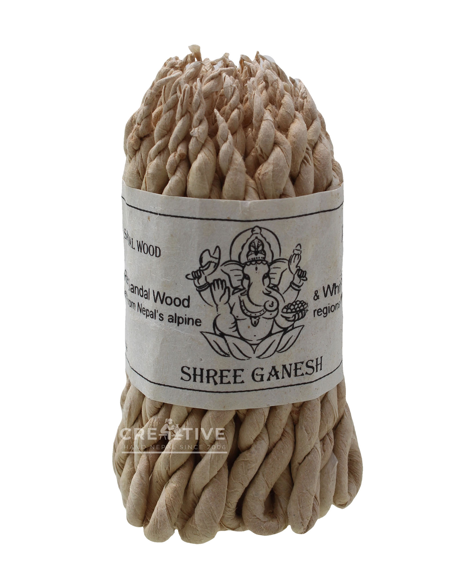 Shree Ganesh Rope Incense – Red & White Sandalwood Herbal Blend ...