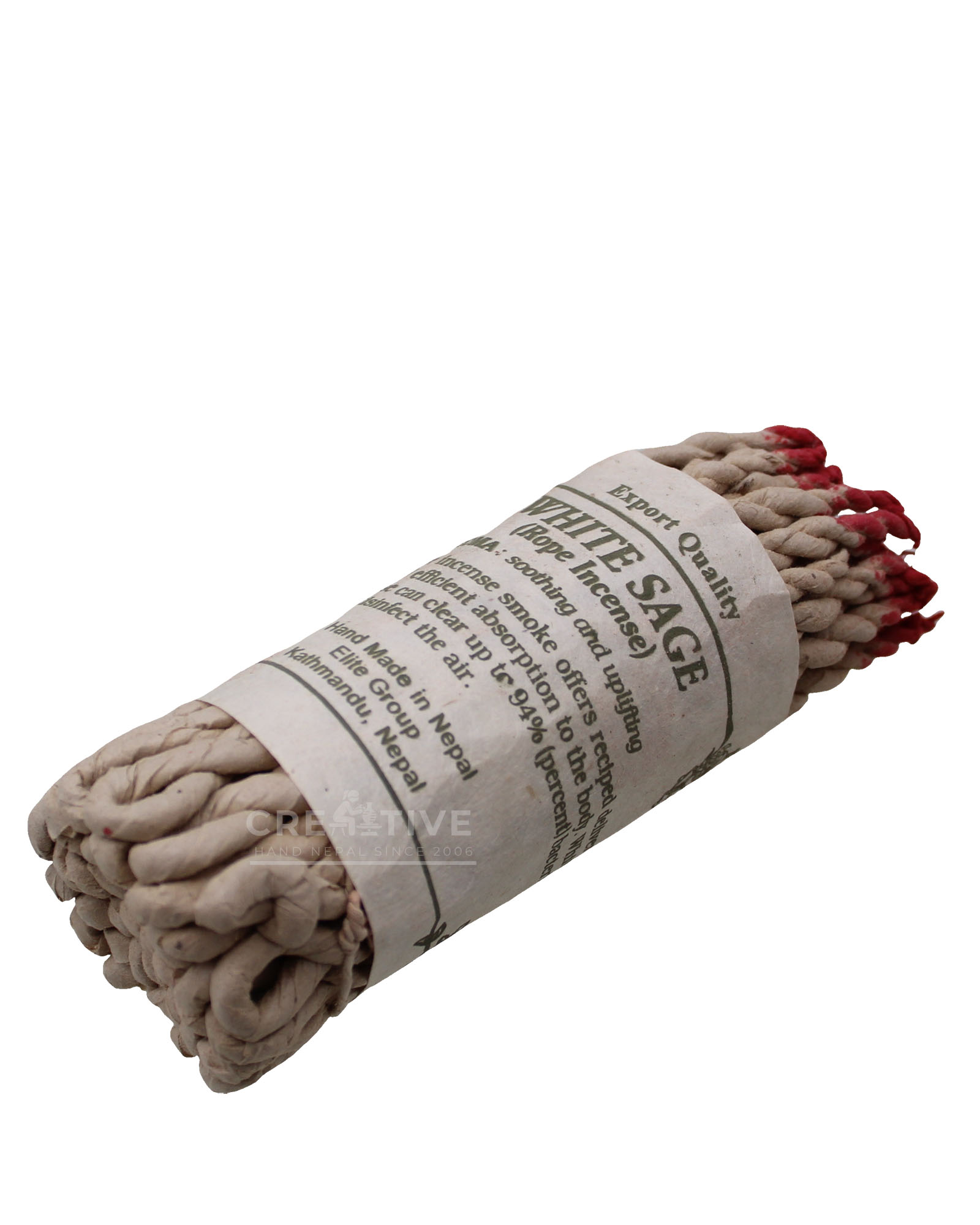 White Sage Rope Incense Large – Natural Energy Cleansing Smudge ...