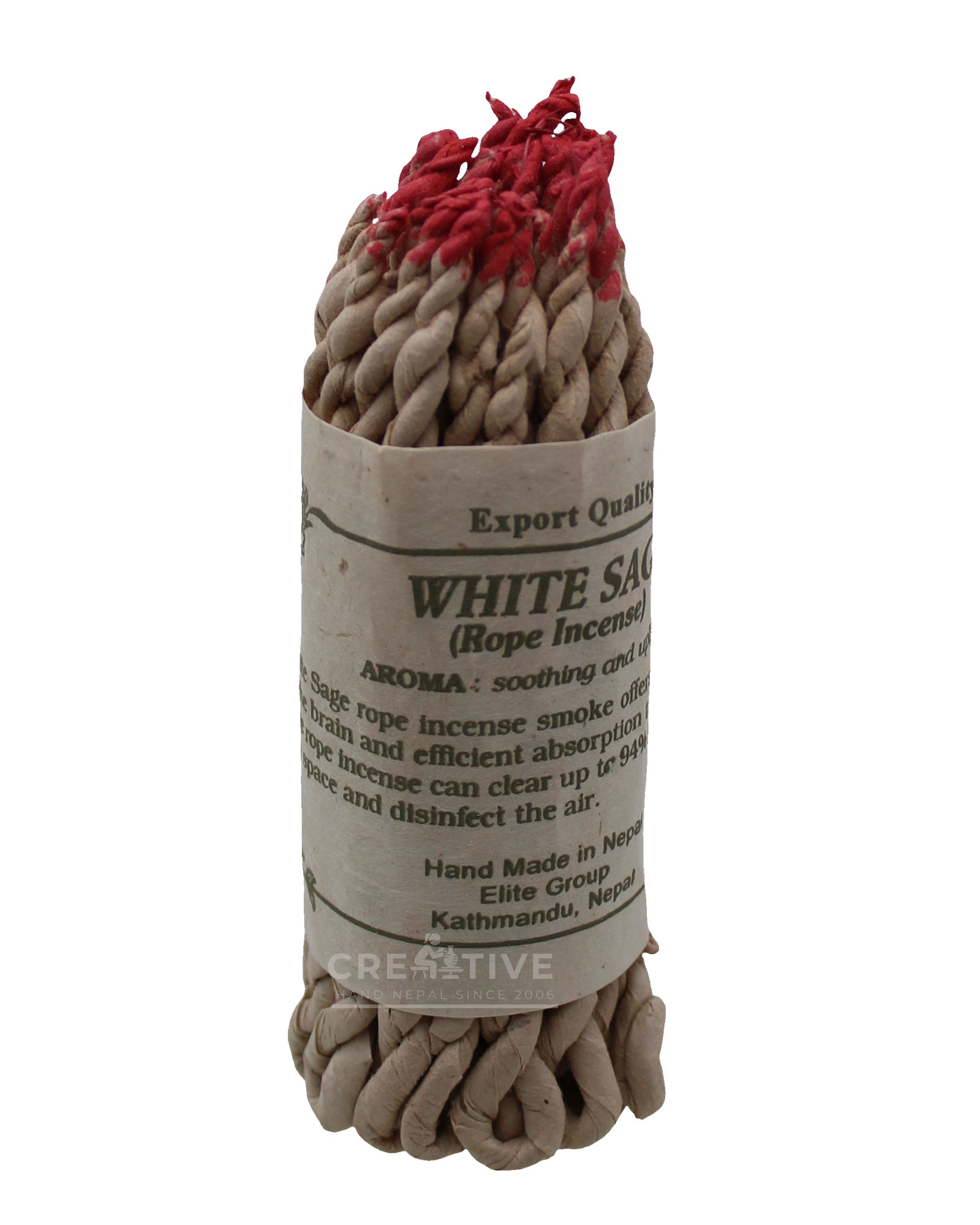 White Sage Rope Incense Large – Natural Energy Cleansing Smudge ...