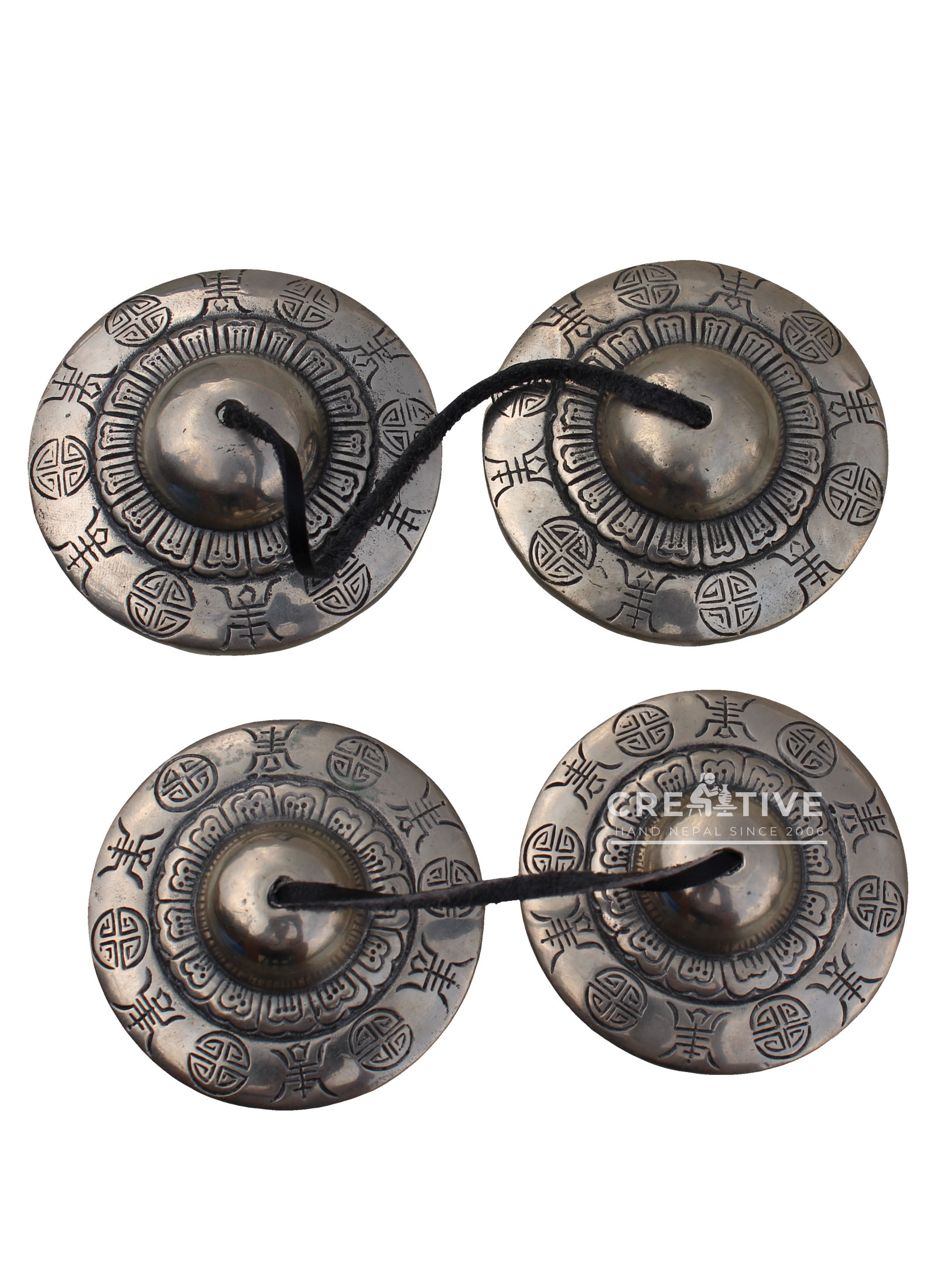 Engraved Tibetan Motif Tingsha | Creativehand Nepal