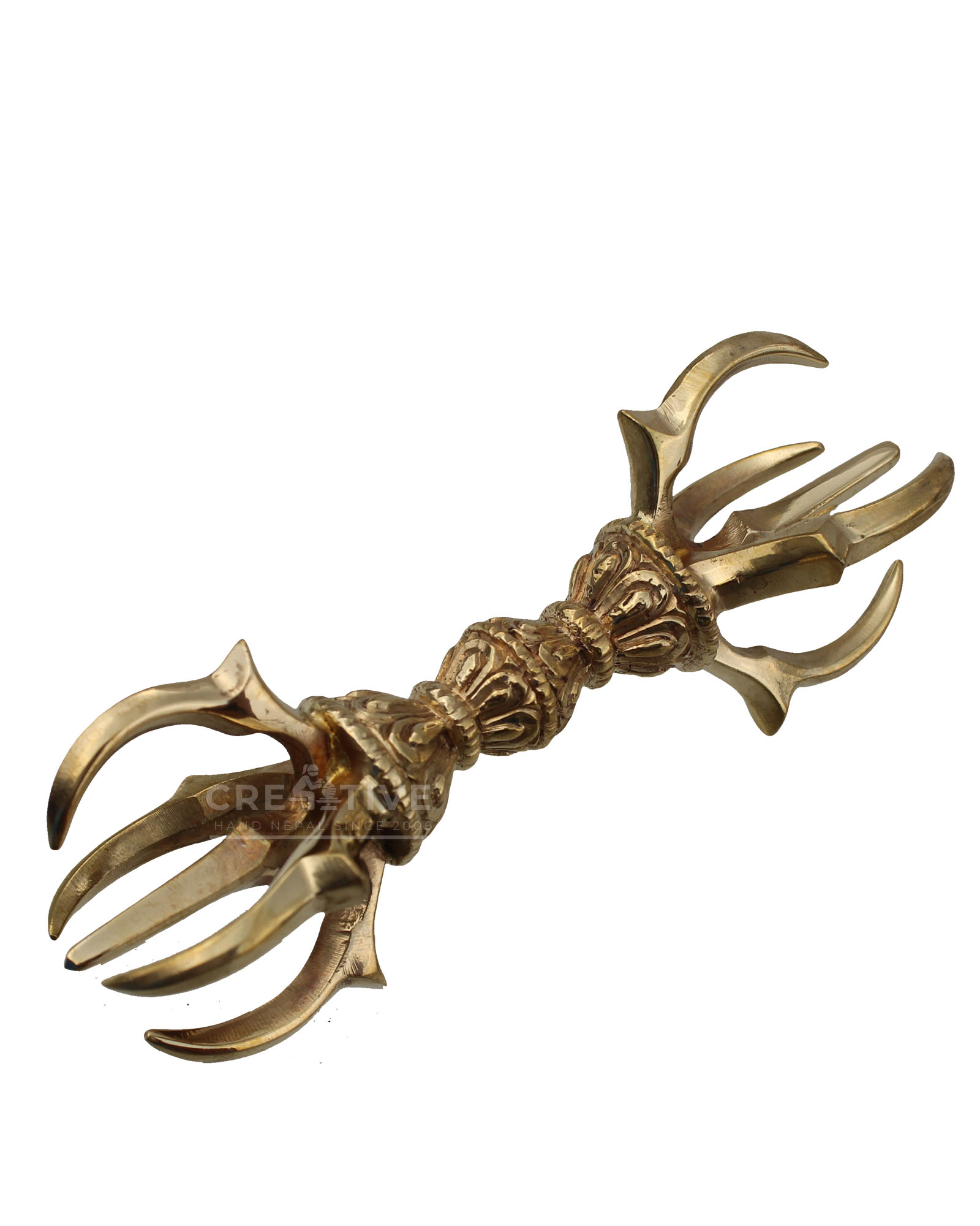 Indra Vajra (Dorje) Thunderbolt – Handcrafted Brass Ritual Object ...