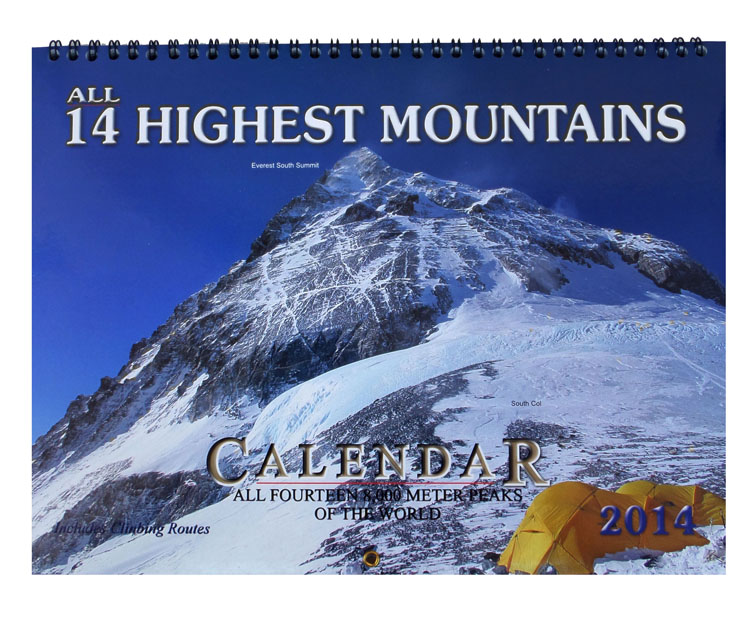 All 14 Highest Mountains Calendar | Creativehand Nepal